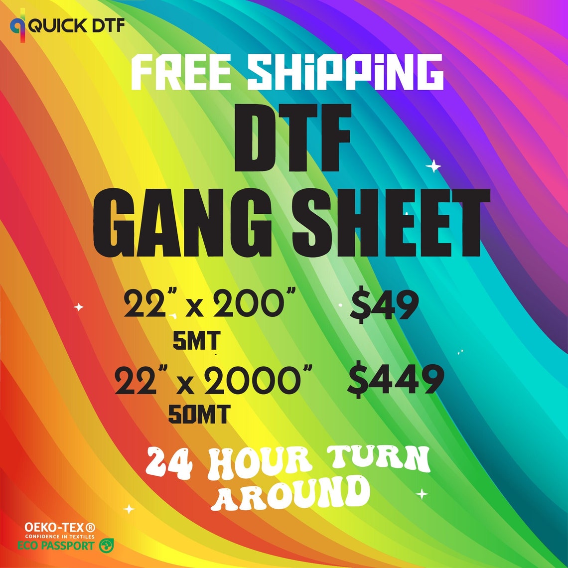 Custom DTF Gang Sheet, Direct to Film Transfers - Etsy