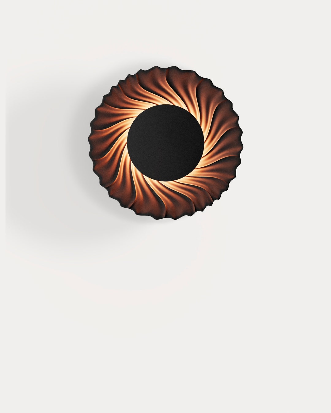 Wall Mounted Sun Lamp VXS.01 Sconce 3D Printed Sand - Etsy