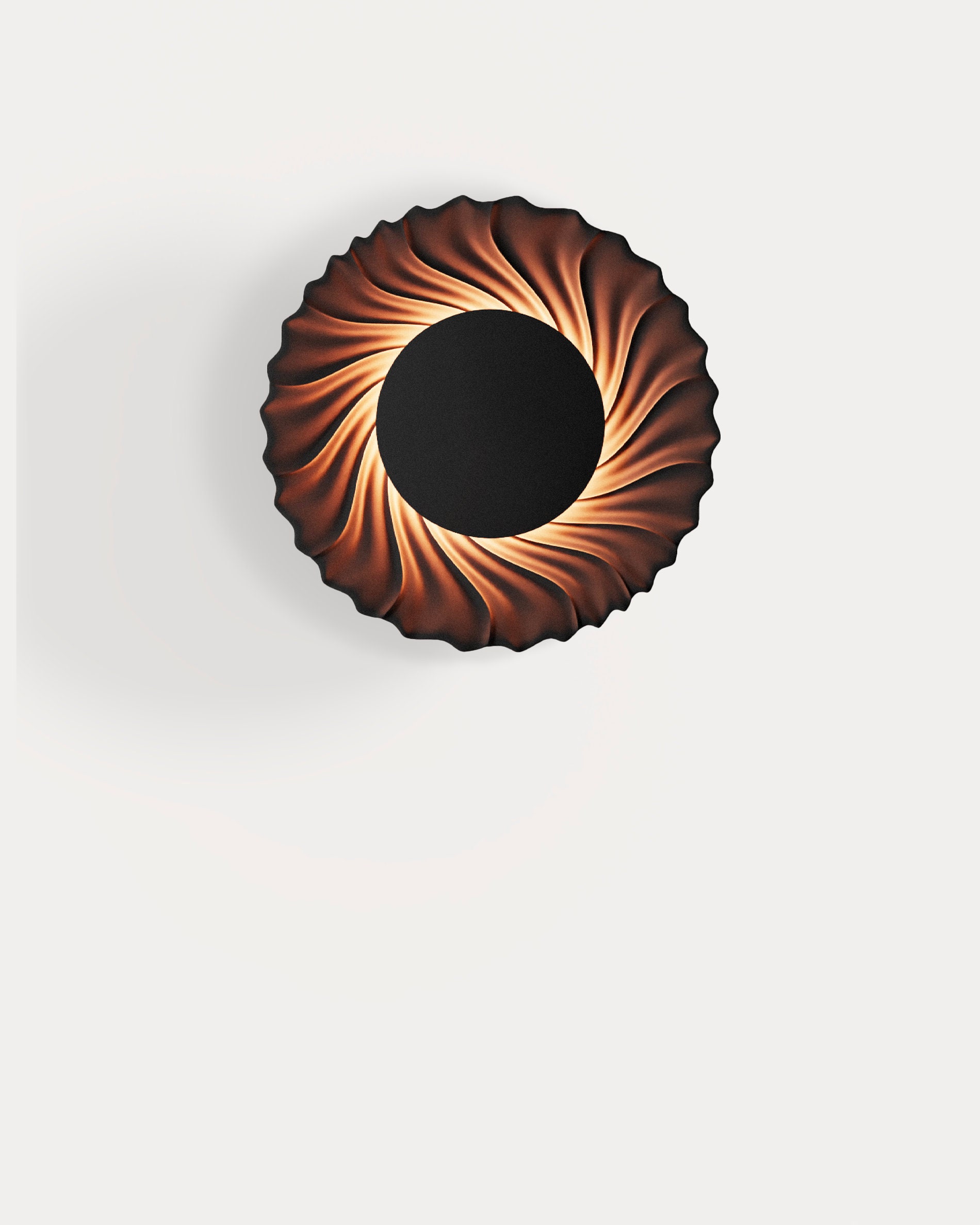 Wall Mounted Sun Lamp VXS.01 Sconce 3D Printed Sand - Etsy