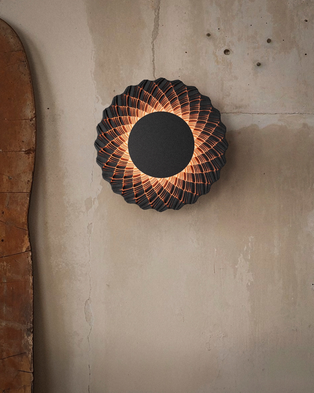 Wall Mounted Sun Lamp VXS.02 Sconce 3D Printed - Etsy