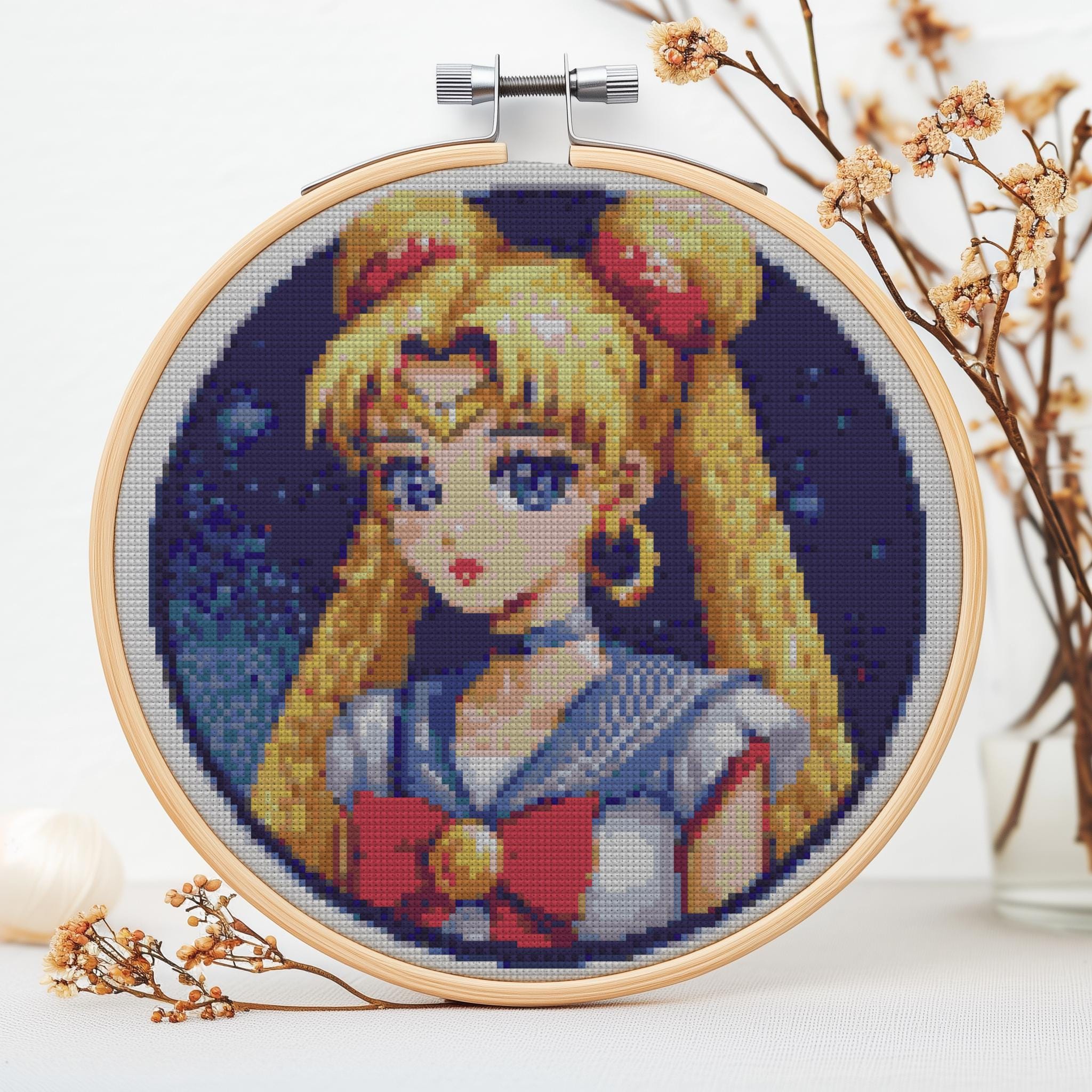 Sailor Moon Cross Stitch Pattern Pack – 6 Unique Usagi Tsukino Designs ...
