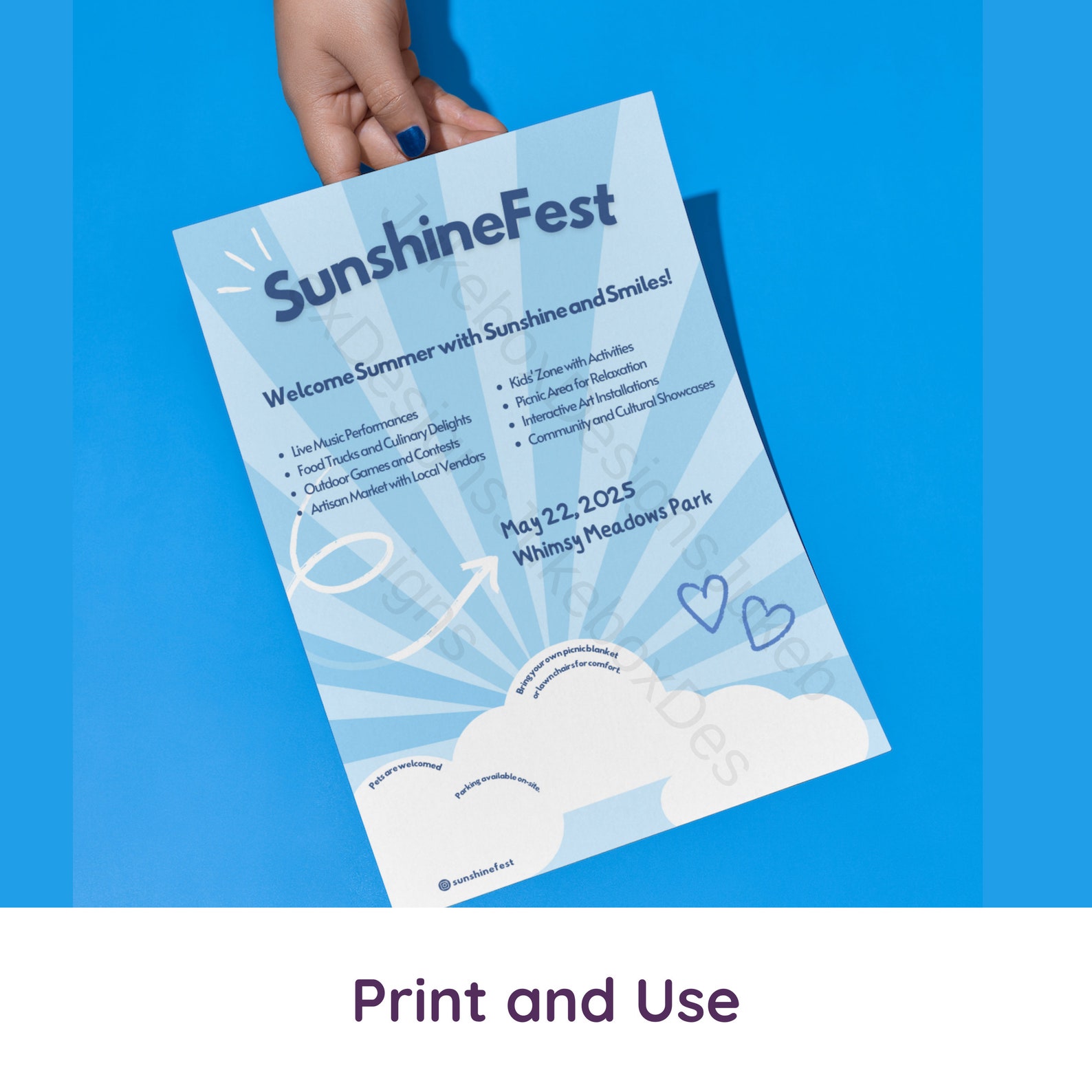 Summer Welcome Party Poster Template - Etsy
