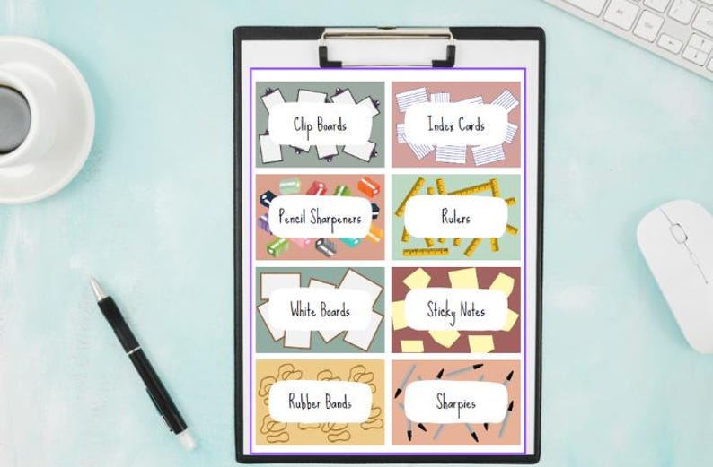 Editable Supply Labels for Teachers, Churches, Clinics | Boho Bin ...