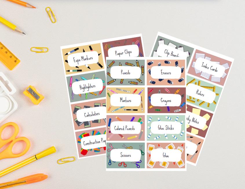 Editable Supply Labels for Teachers, Churches, Clinics | Boho Bin ...