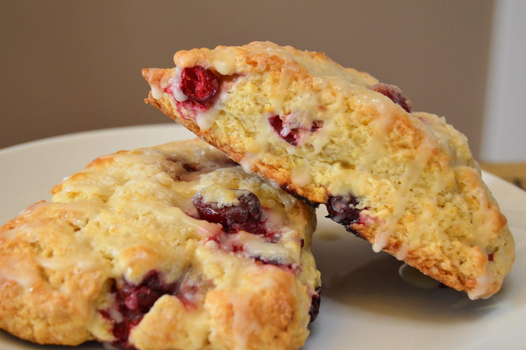 Cranberry Orange Scones - Freshly Baked - Homemade Baked Goods ...