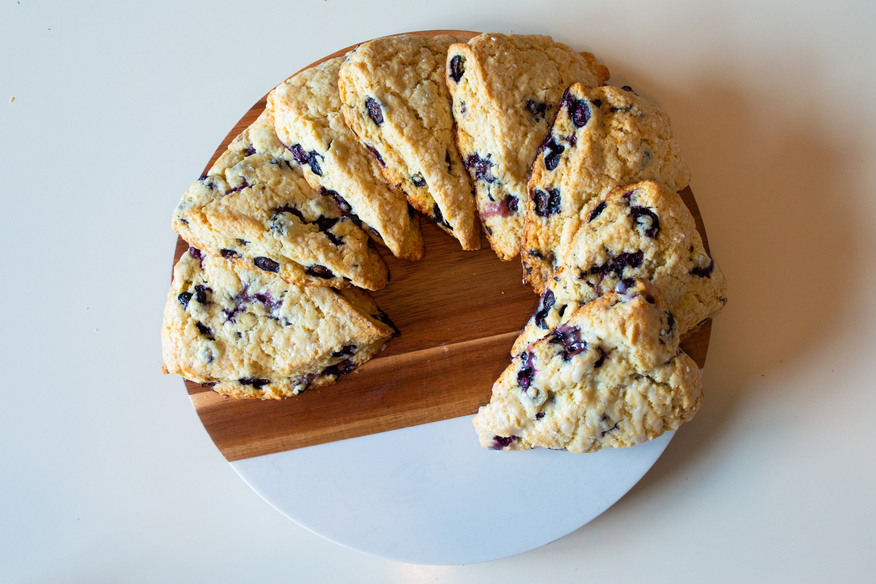 Lemon Blueberry Scones – Soft Bakery Style Blueberry Scones | Gourmet ...