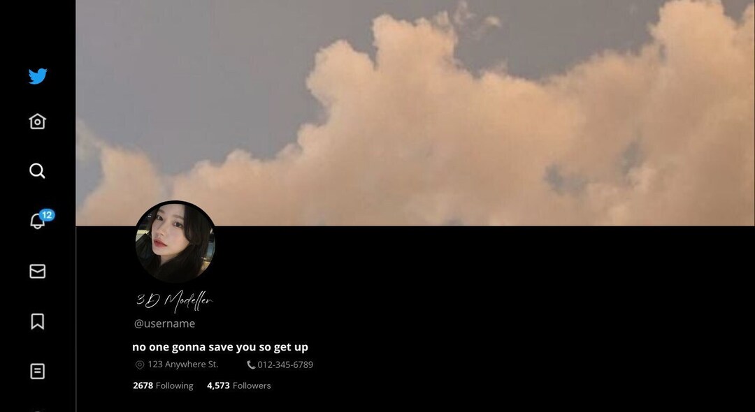 Resume Template (twitter Design) - Etsy