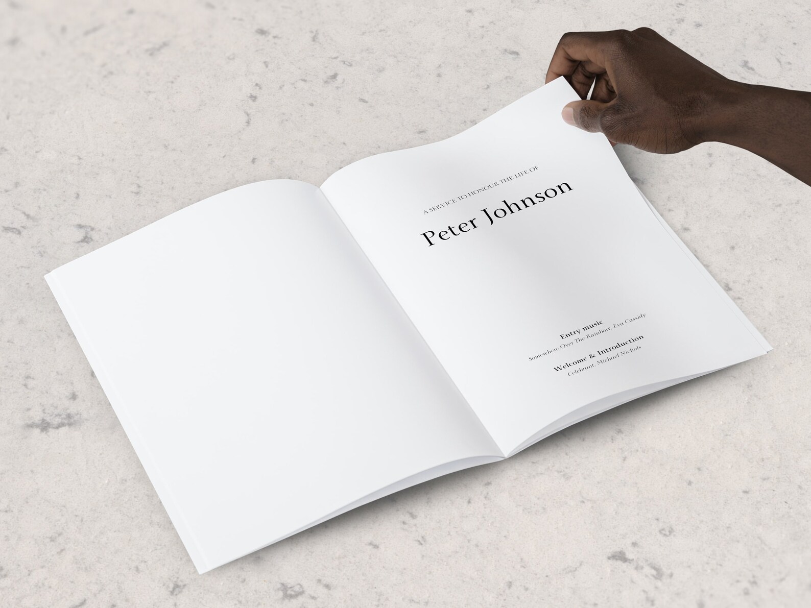 Funeral Order of Service, Traditional Style, Editable Template, Instant ...