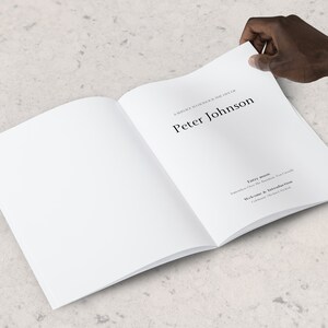 Funeral Order of Service, Traditional Style, Editable Template, Instant ...