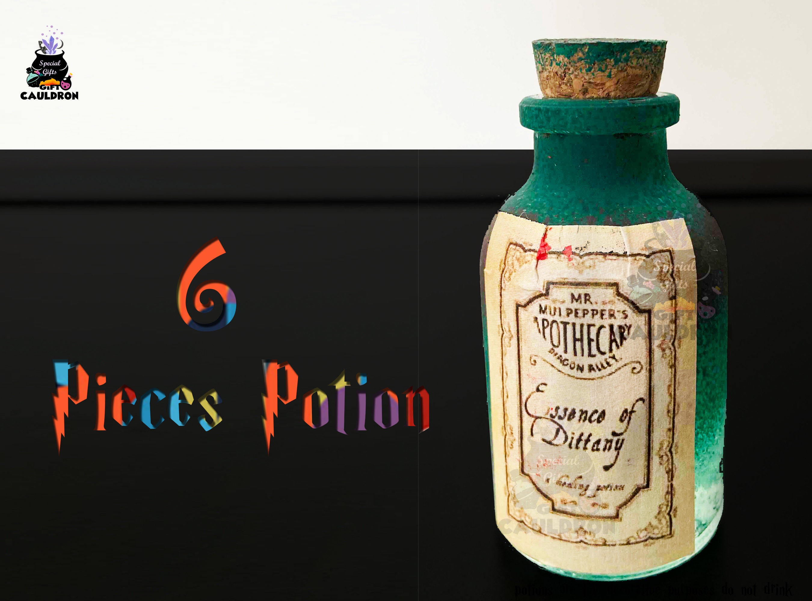 Set of Harry Potter Potions, Severus Snape 6 Pieces Potion Decor ...