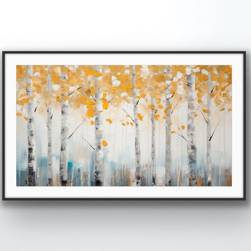 Tv Frame Aspens Tree - Etsy