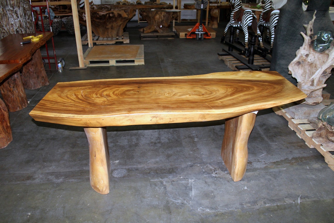Live Edge Monkey Pod Dining Table TWDT11 - Etsy