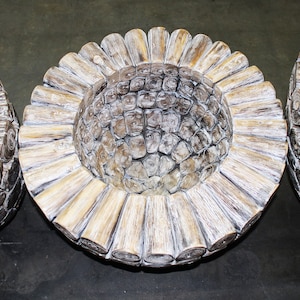 Teak Wood Log Pot Coffee Table TWLPT05 - Etsy