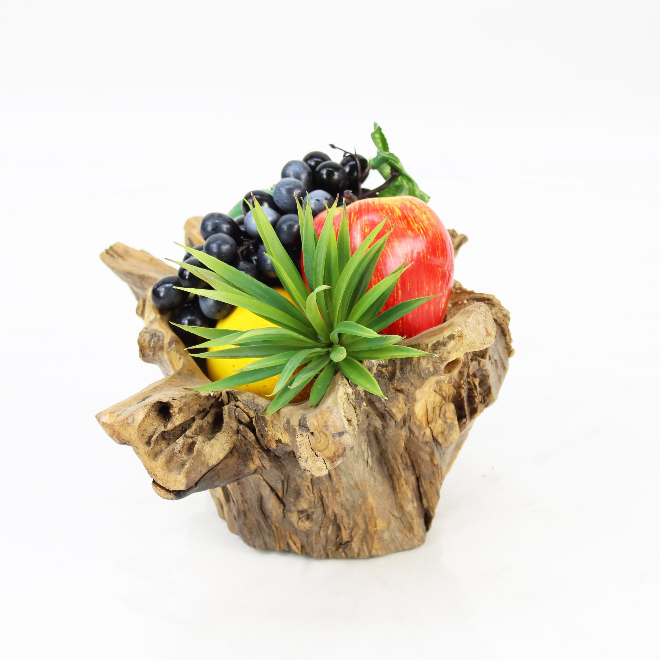 Teak Root Bowl Natural Small TRB024D4 - Etsy