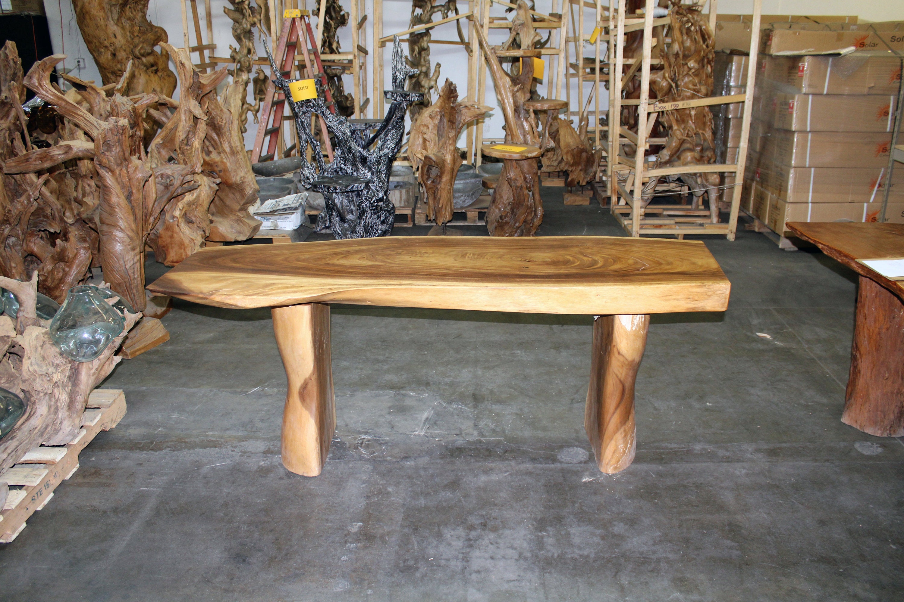 Live Edge Monkey Pod Dining Table TWDT11 - Etsy