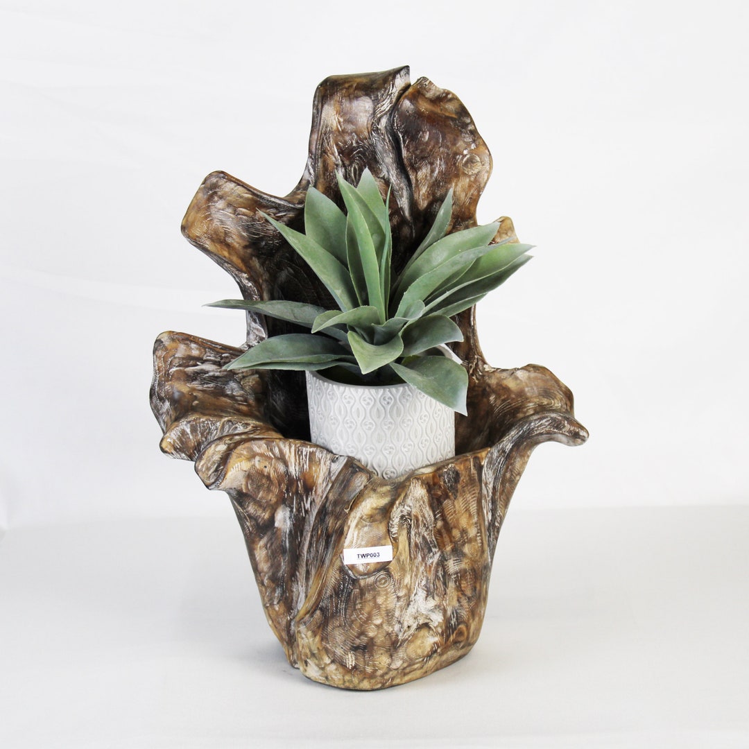 Teak Wood Planter Stained TWP003 - Etsy