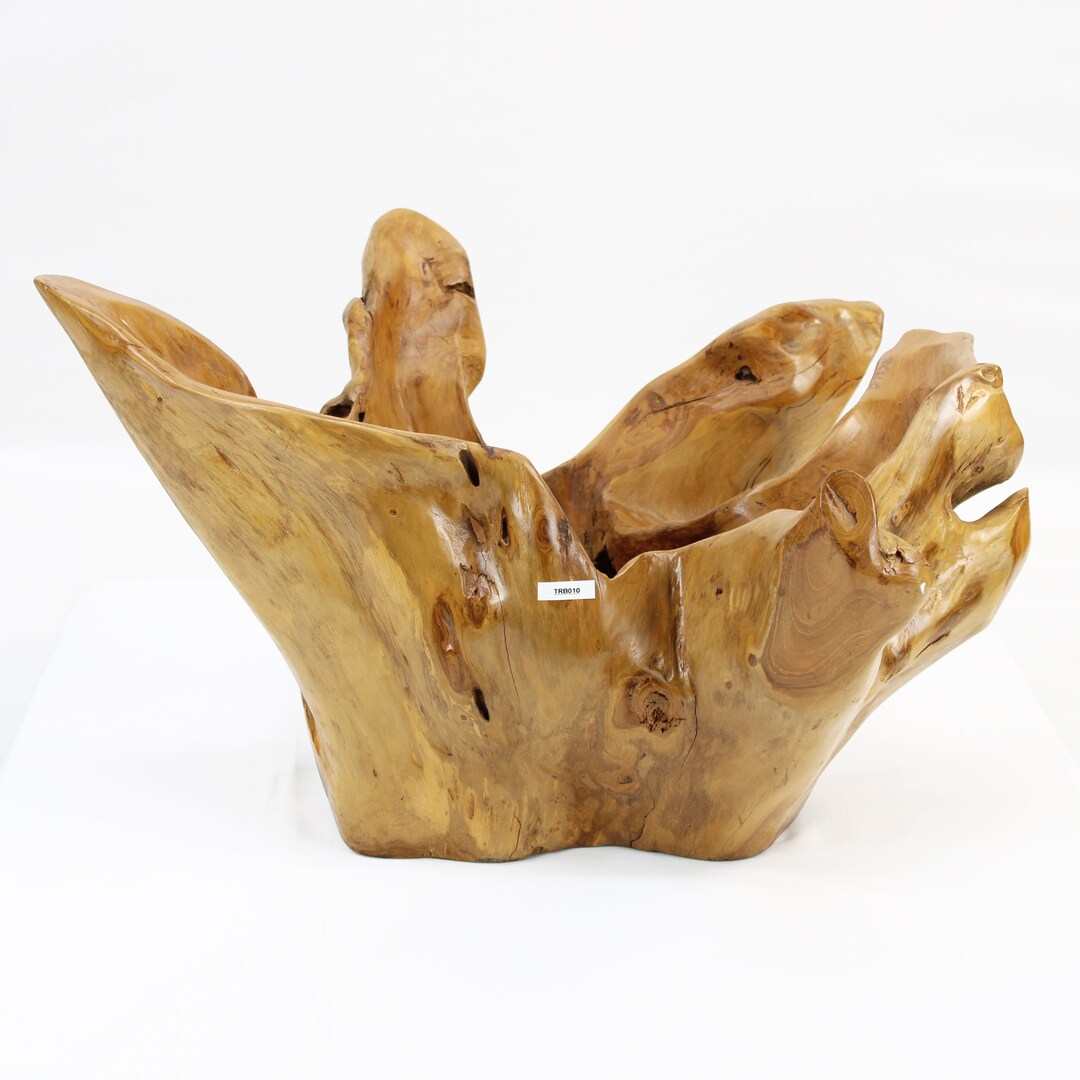 Teak Root Bowl Natural TRB010 - Etsy