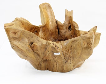 Organic Large Teak Root Bowl 15 - Etsy