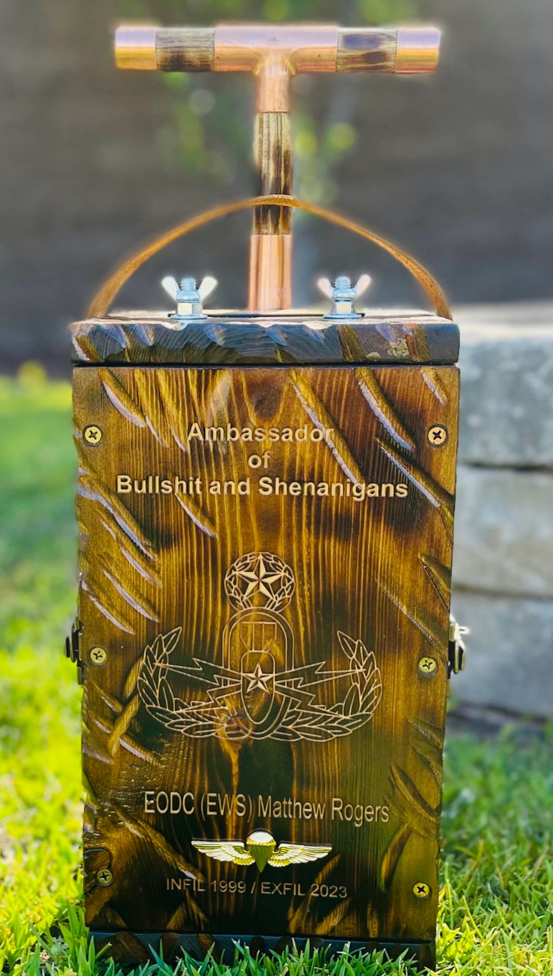 EOD Blasting Machine custom Blaster Box With Built in Decanter - Etsy