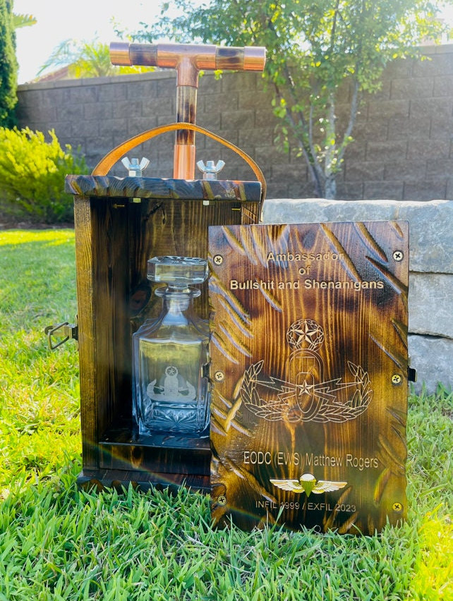 EOD Blasting Machine custom Blaster Box With Built in Decanter - Etsy