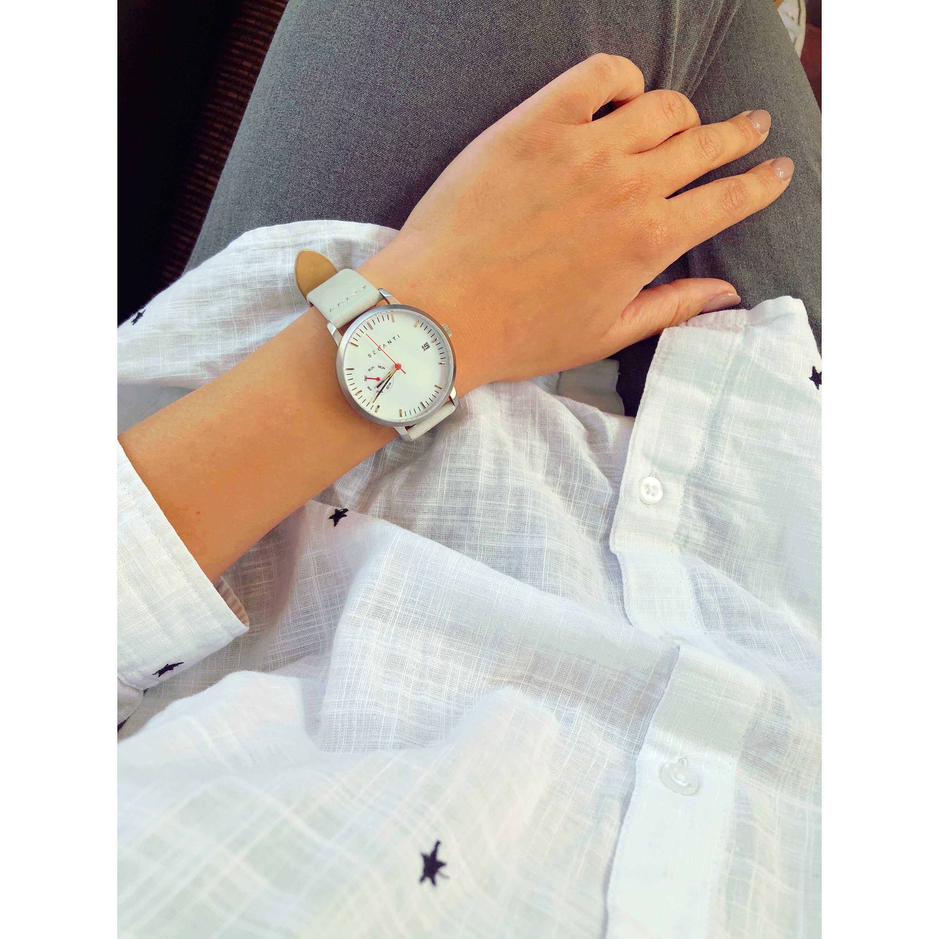 Secanti White Silver Limited Edition Watch Unisex for Men Women Gift ...