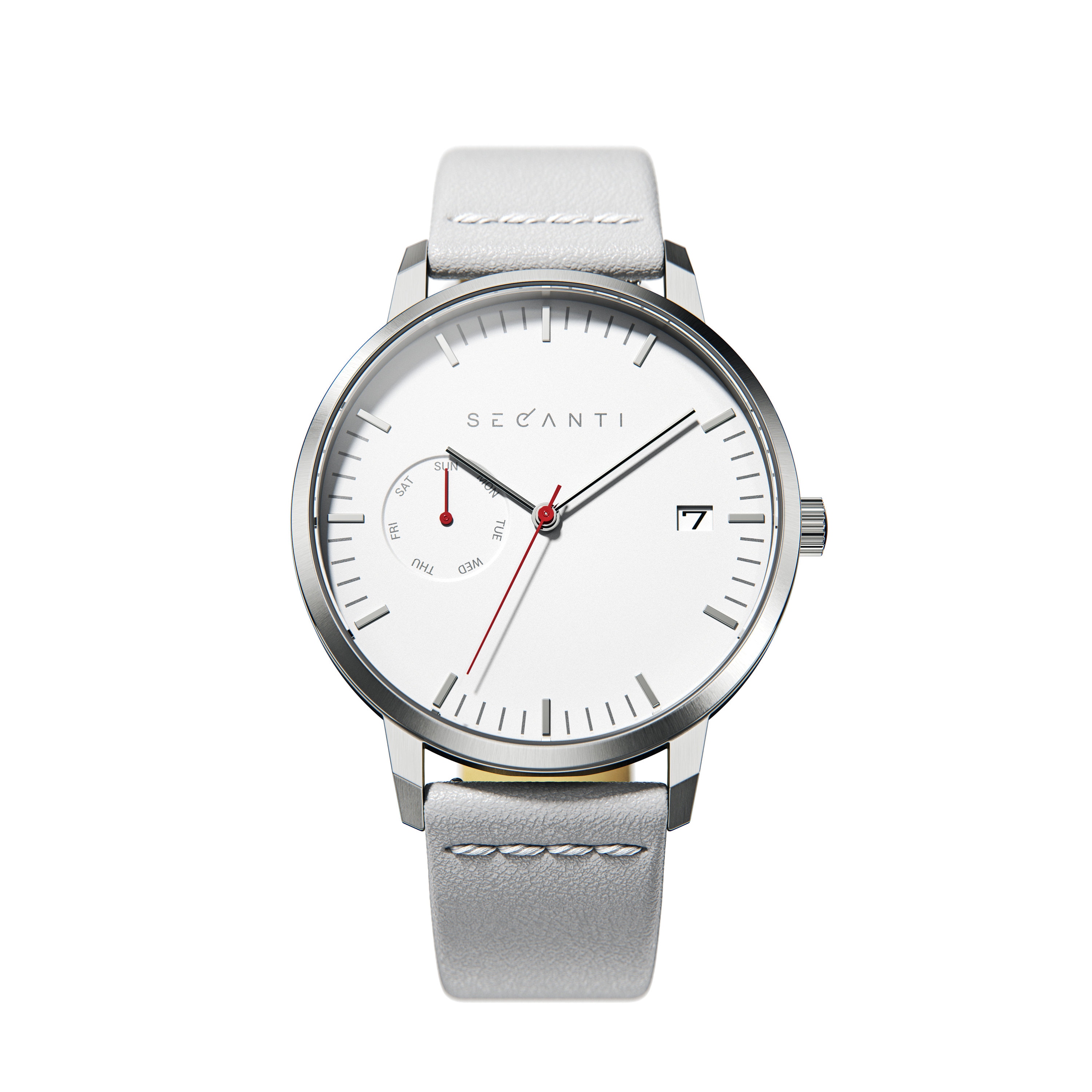 Secanti White Silver Limited Edition Watch Unisex for Men Women Gift ...