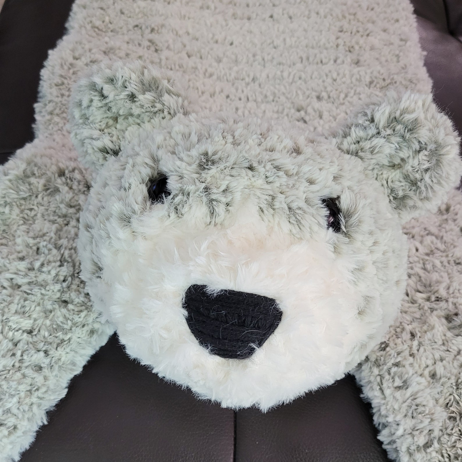 Faux Bear Rug - Crochet - Etsy