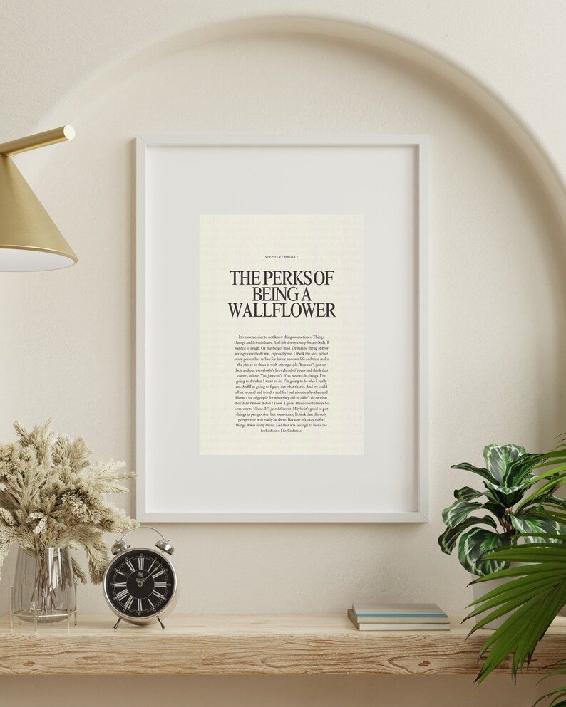 Stephen Chbosky The Perks Of Being A Wallflower Vintage Poster
