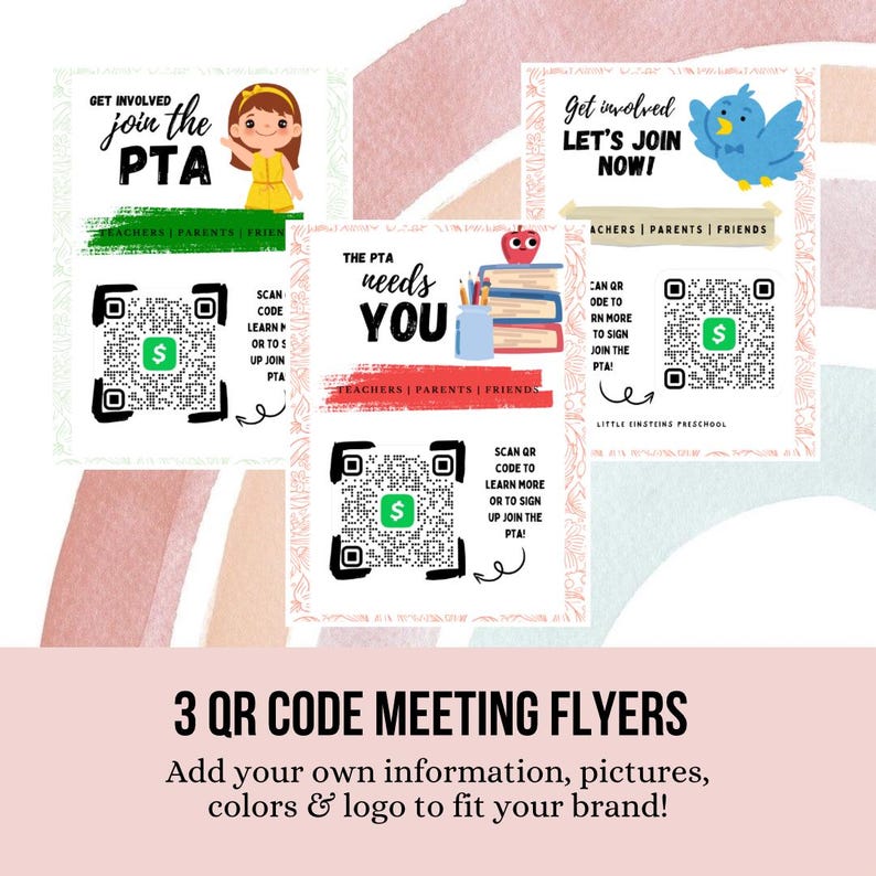EDITABLE PTA Bundle | Open House Flyer | Join the Pta | Pta Membership ...