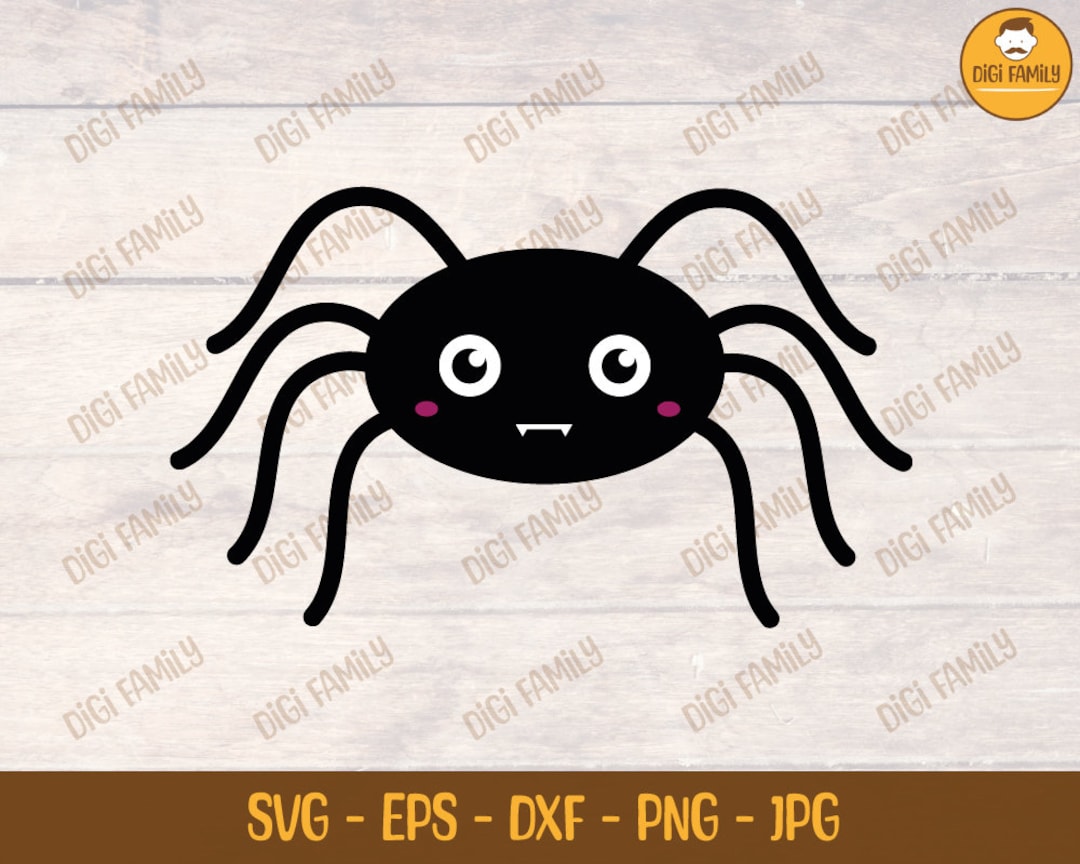 Cute Spider SVG. Cricut - Digital Download. EPS PNG - Instant Download ...