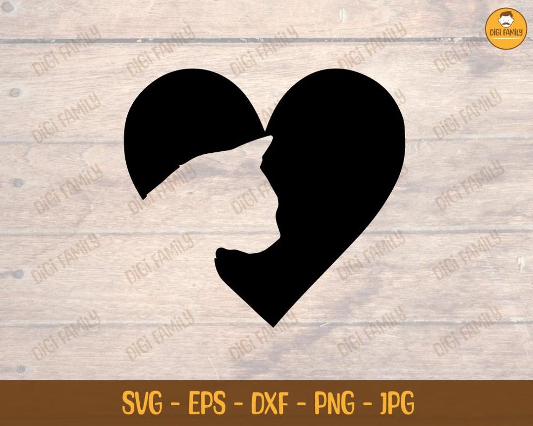 Cat Heart SVG. Cat Silhouette Cut Files- Digital Download. EPS PNG ...