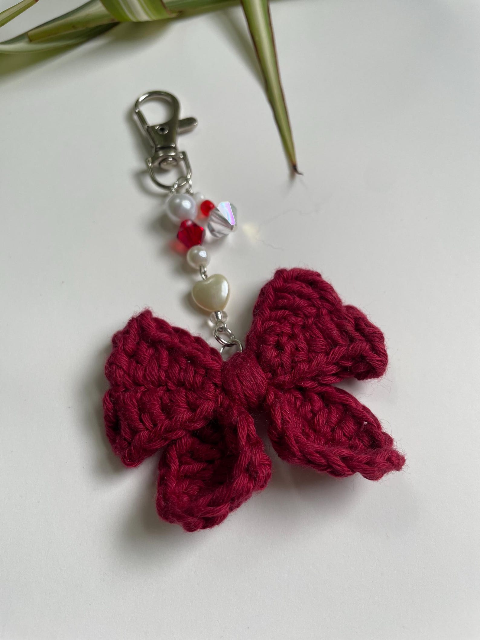 Keychain Crochet Bow, Coquette, Bow, Handmade Coquette Keychain, Cute ...
