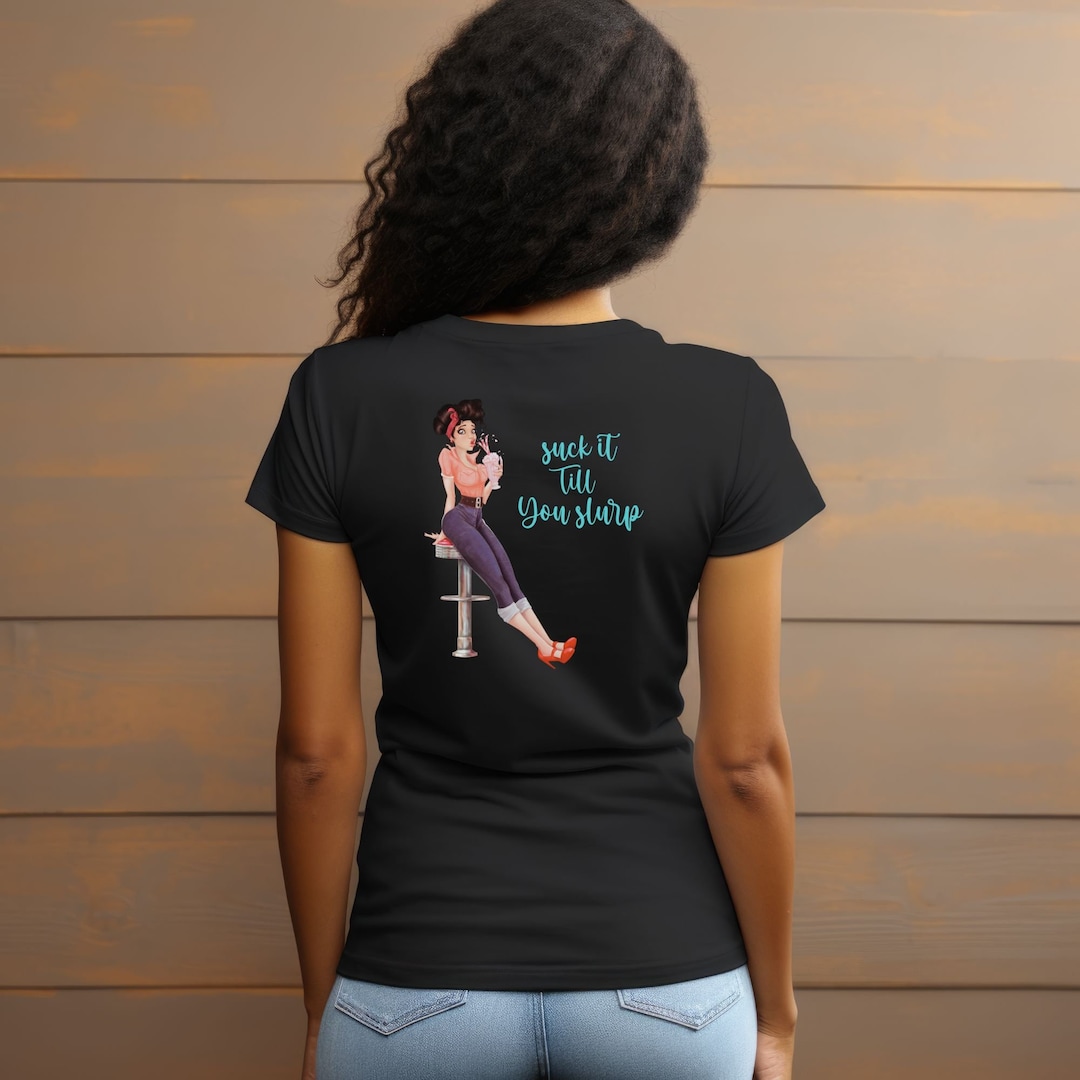 Retro Diner T Shirt, Cheeky Waitress 1950s Americana Diner Shirt ...