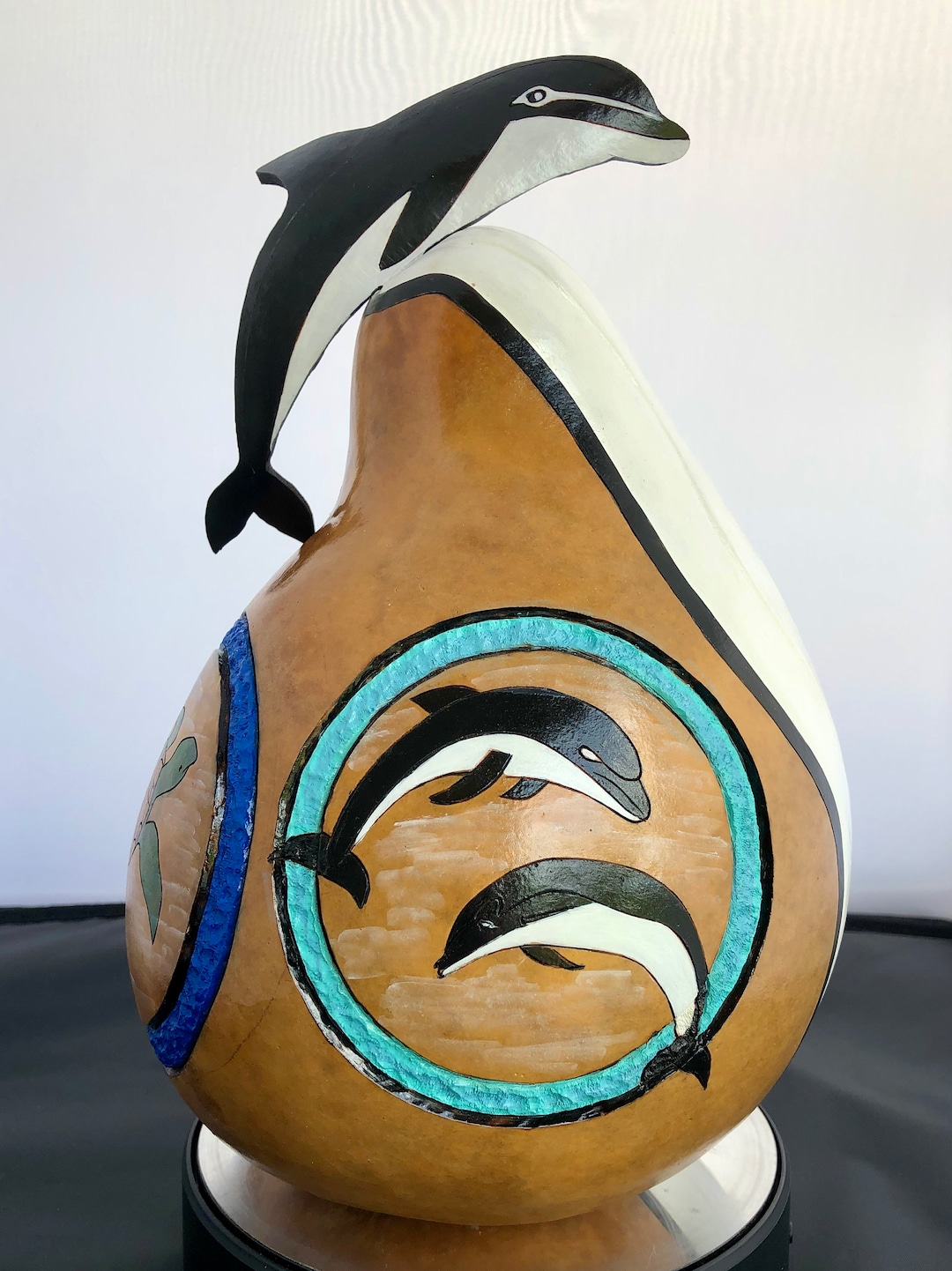 Black Dolphin Gourd - Etsy