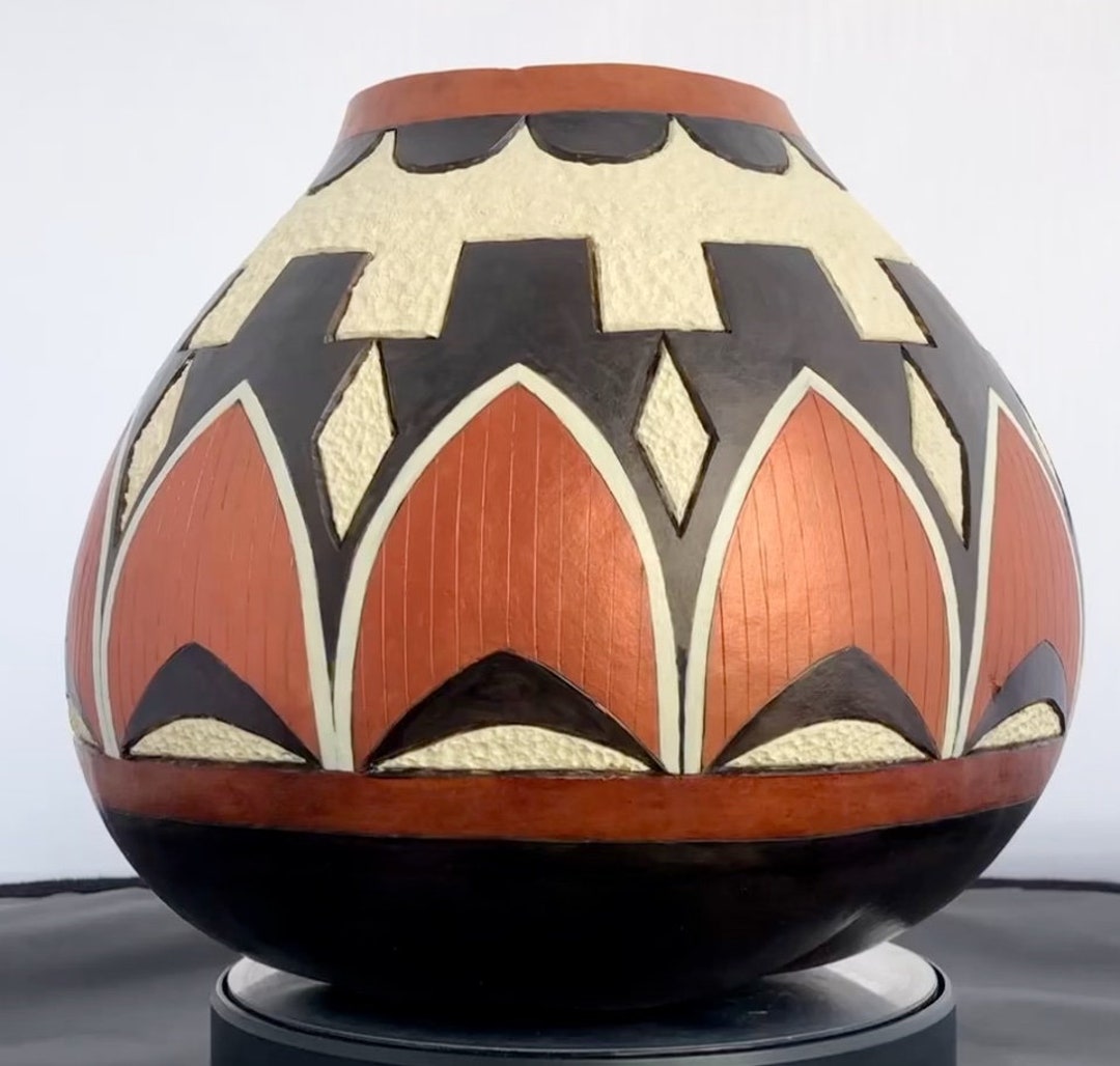 Copper Art Deco Gourd - Etsy