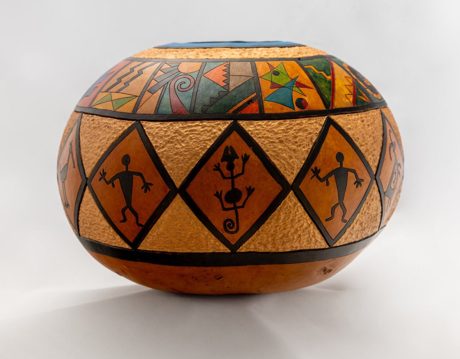 Large Southwest Copper Gourd - Etsy