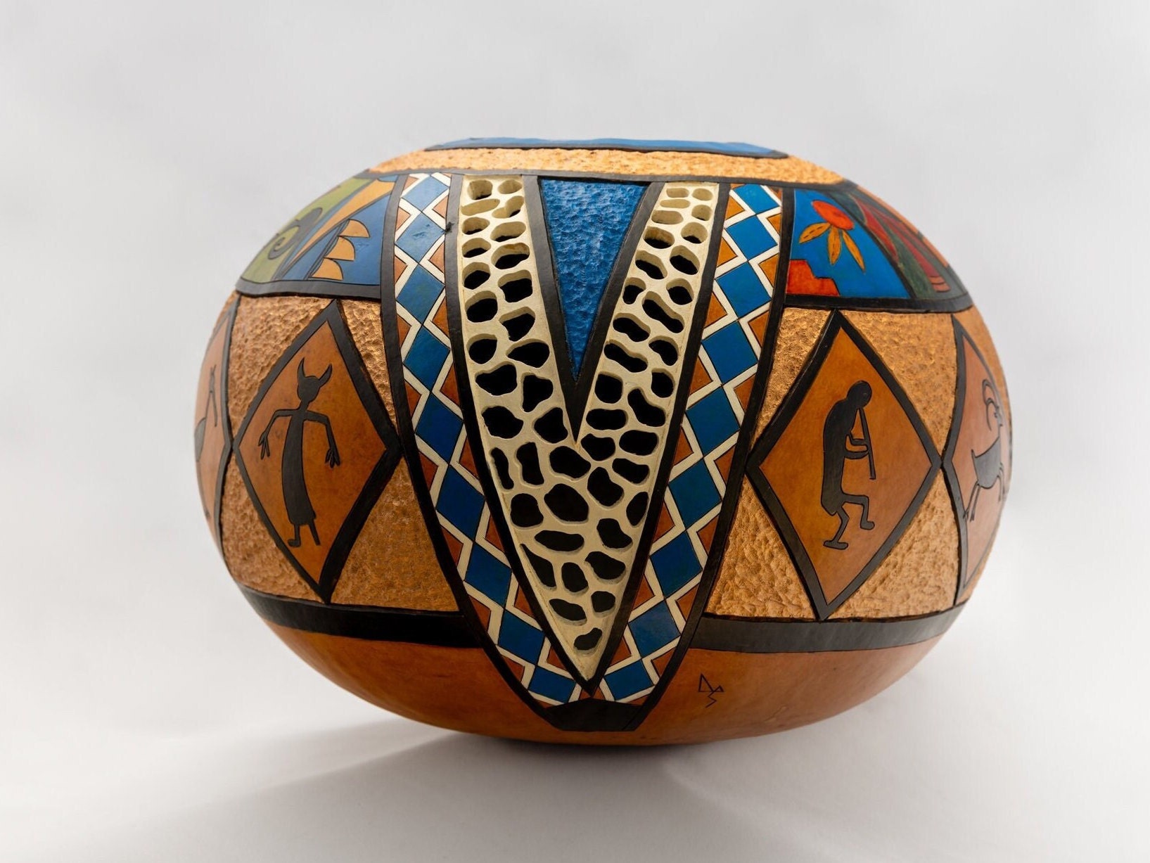 Large Southwest Copper Gourd - Etsy