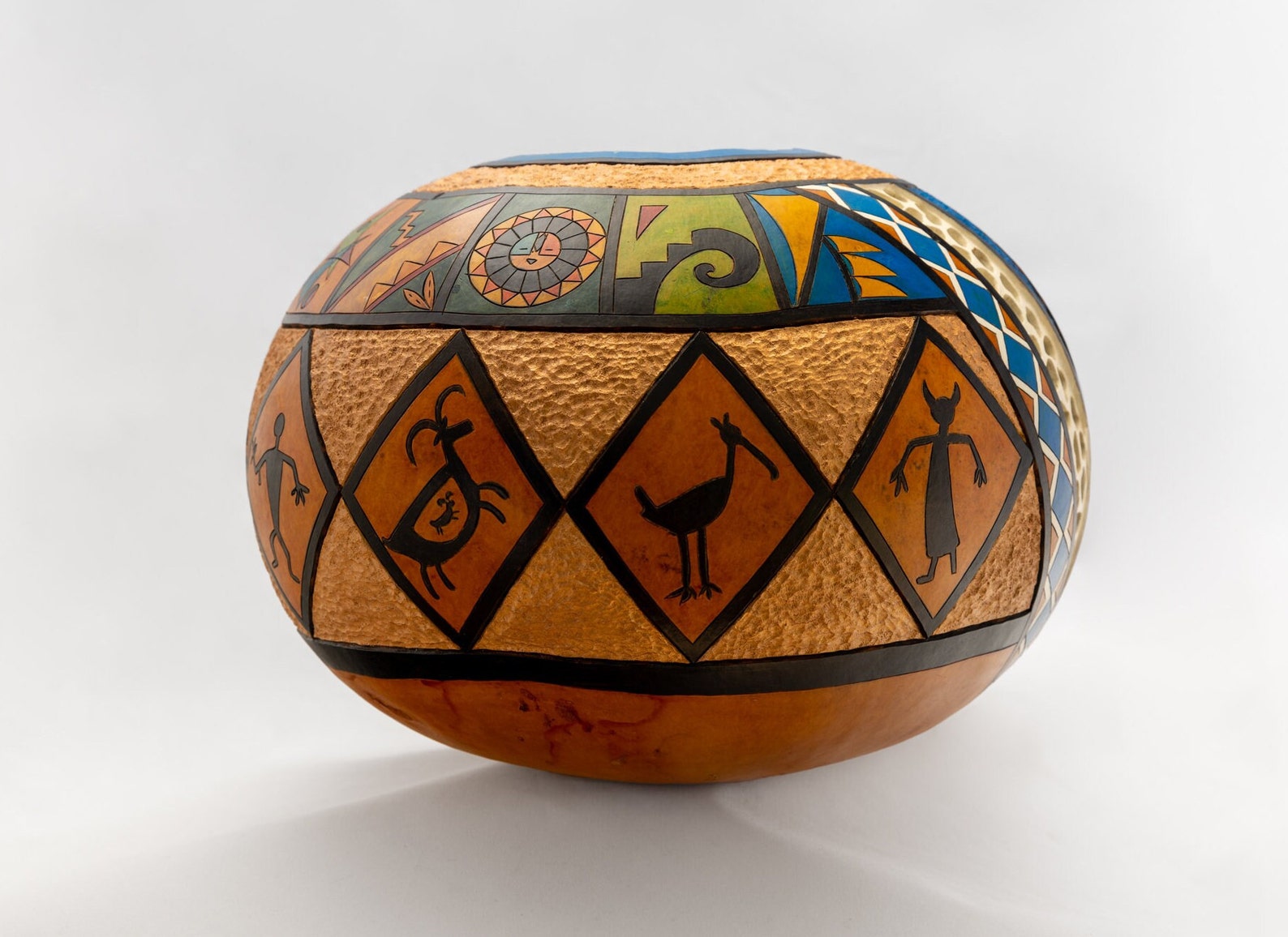 Large Southwest Copper Gourd - Etsy