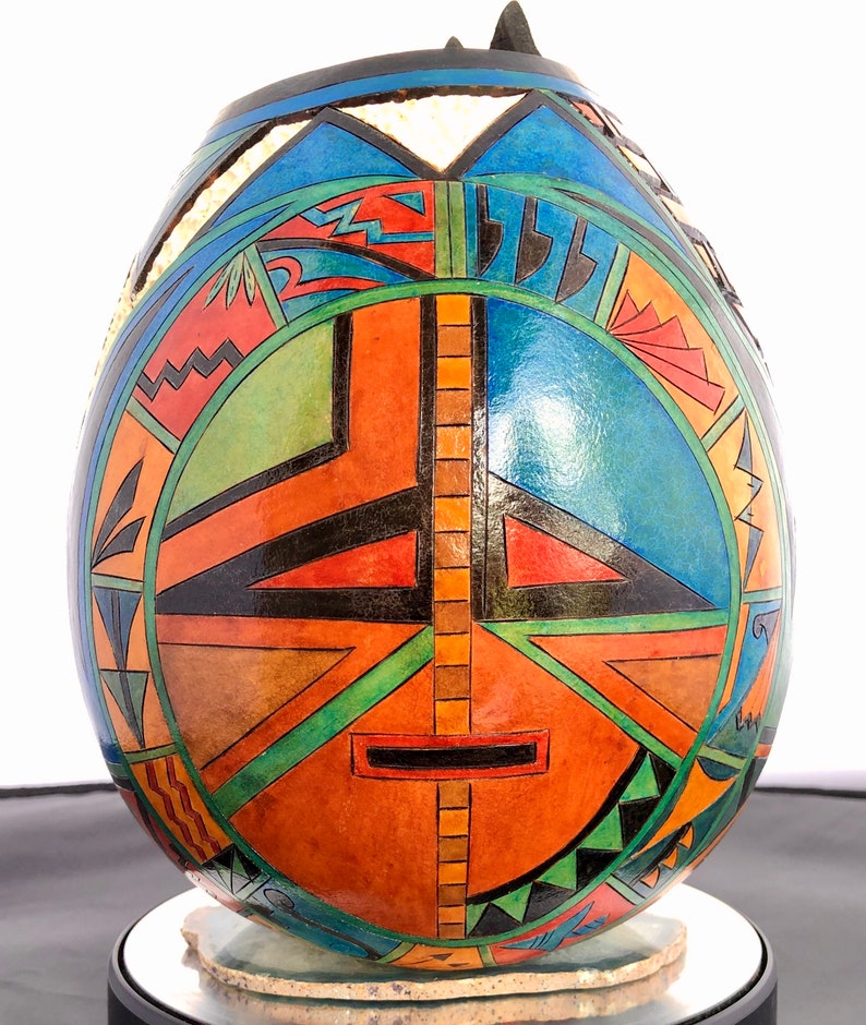Kachina With Wave Gourd Bowl - Etsy
