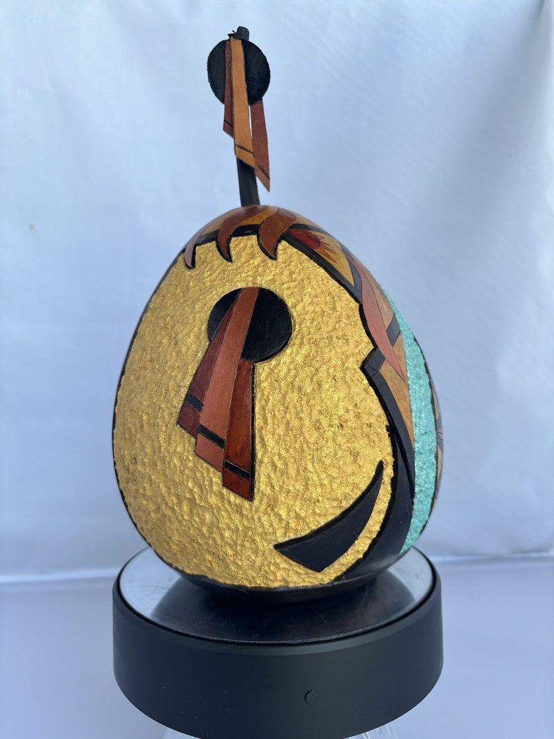 Southwest Gold and Copper Gourd - Etsy