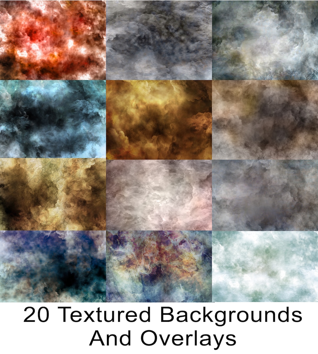 20 Textured Backgrounds and Overlays - Etsy
