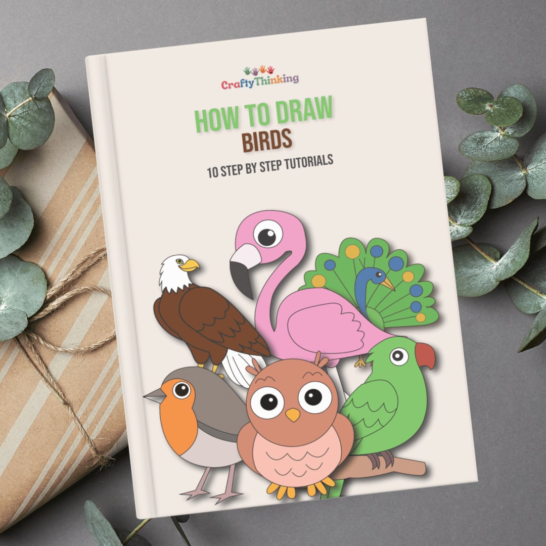 HOW TO DRAW Cute Bird for Kids: Printable Drawing Worksheets| How to ...