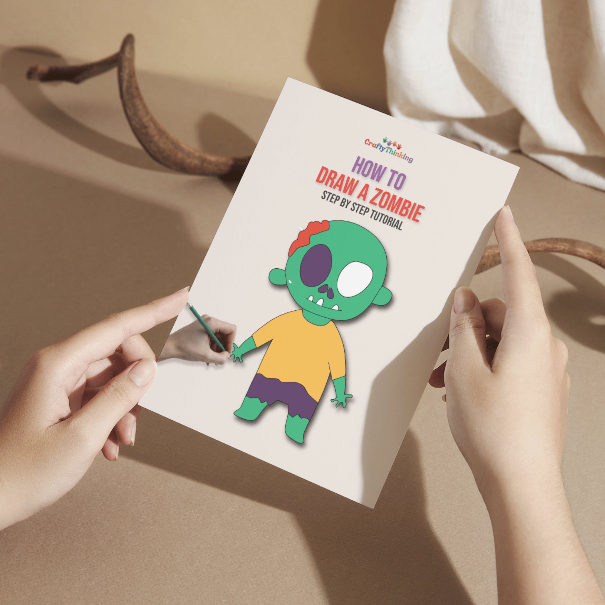 HOW TO DRAW Spooky Halloween Monsters for Kids: Printable Drawing ...