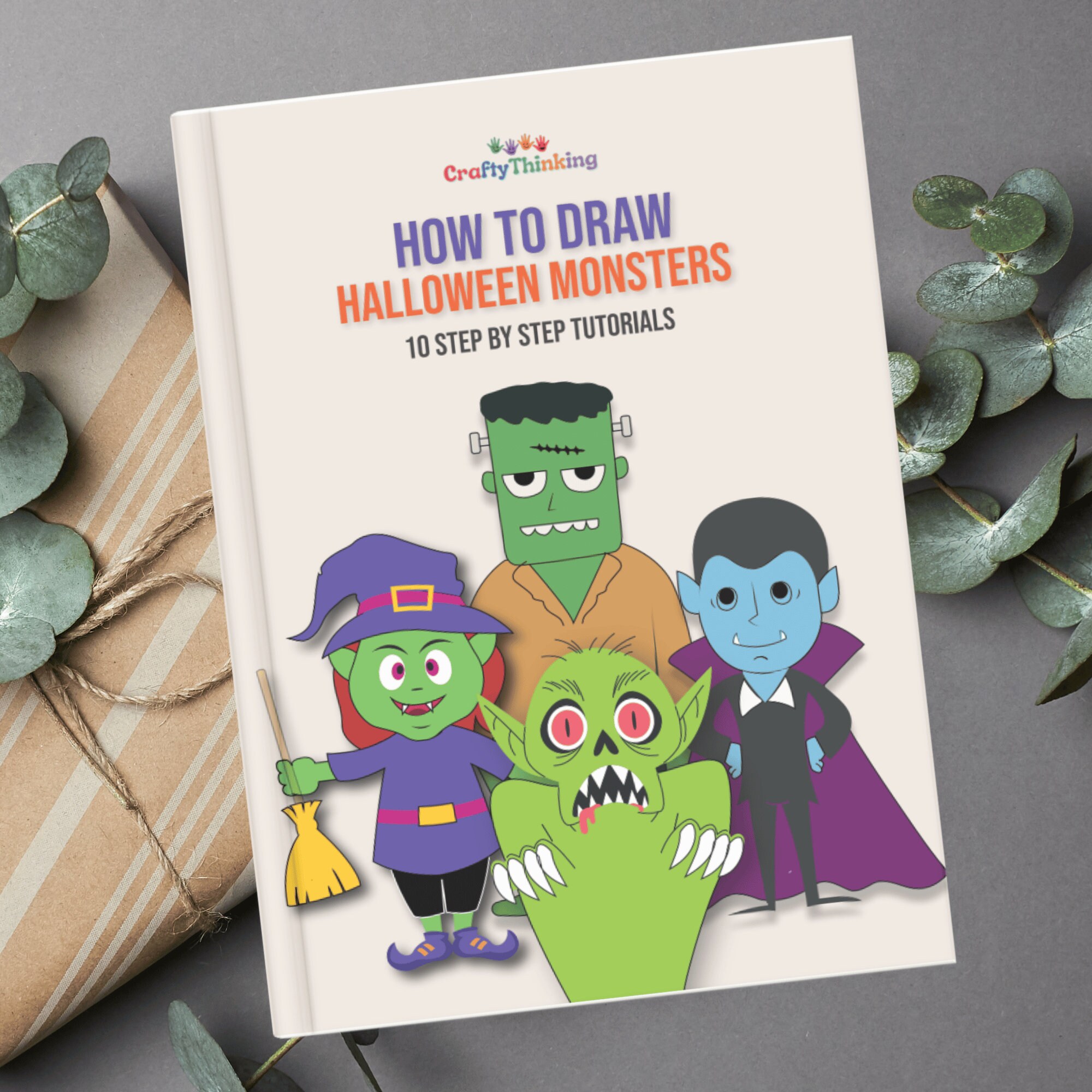 HOW TO DRAW Spooky Halloween Monsters for Kids: Printable Drawing ...