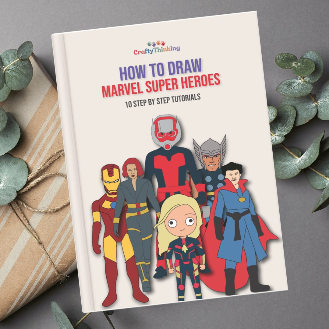 HOW TO DRAW Fun Superheroes for Kids: Printable Drawing Worksheets| How ...