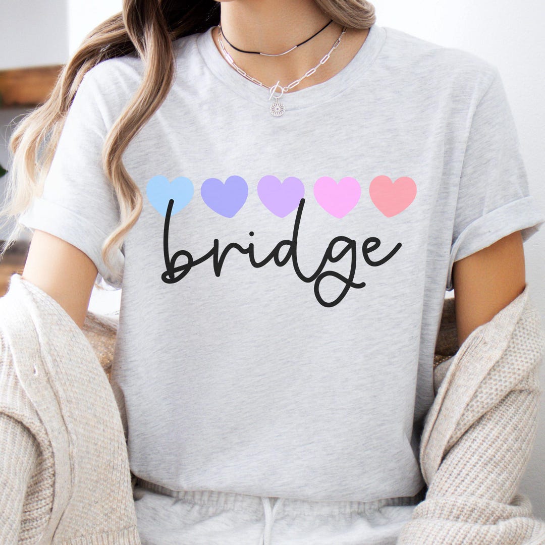 Bridge Shirts for Women, Women's Bridge T-shirt, I Love Bridge Shirt, I ...