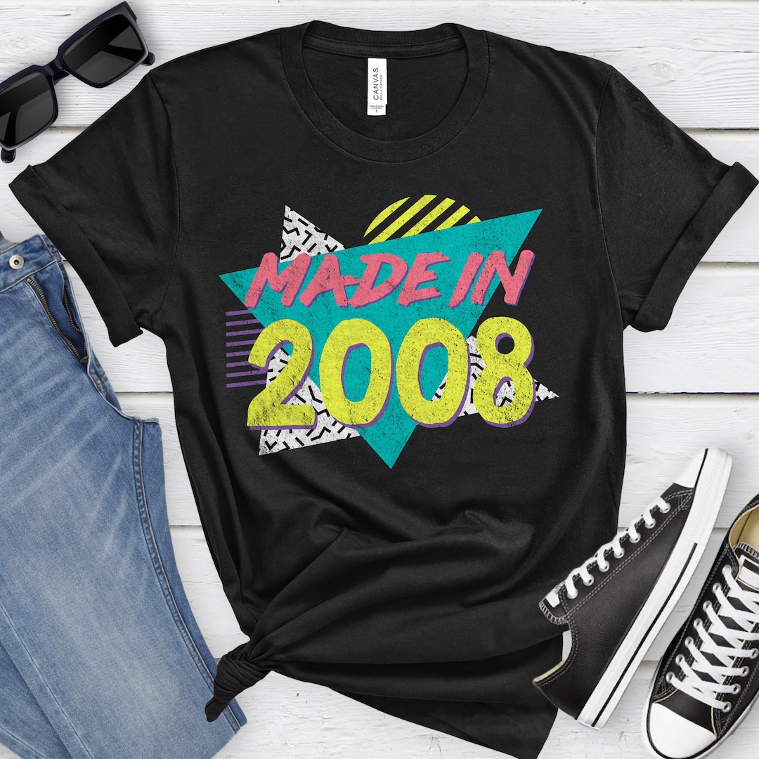 17th Birthday Shirt, Made in 2008, Girls 17th Birthday Tee, Boys 17th ...