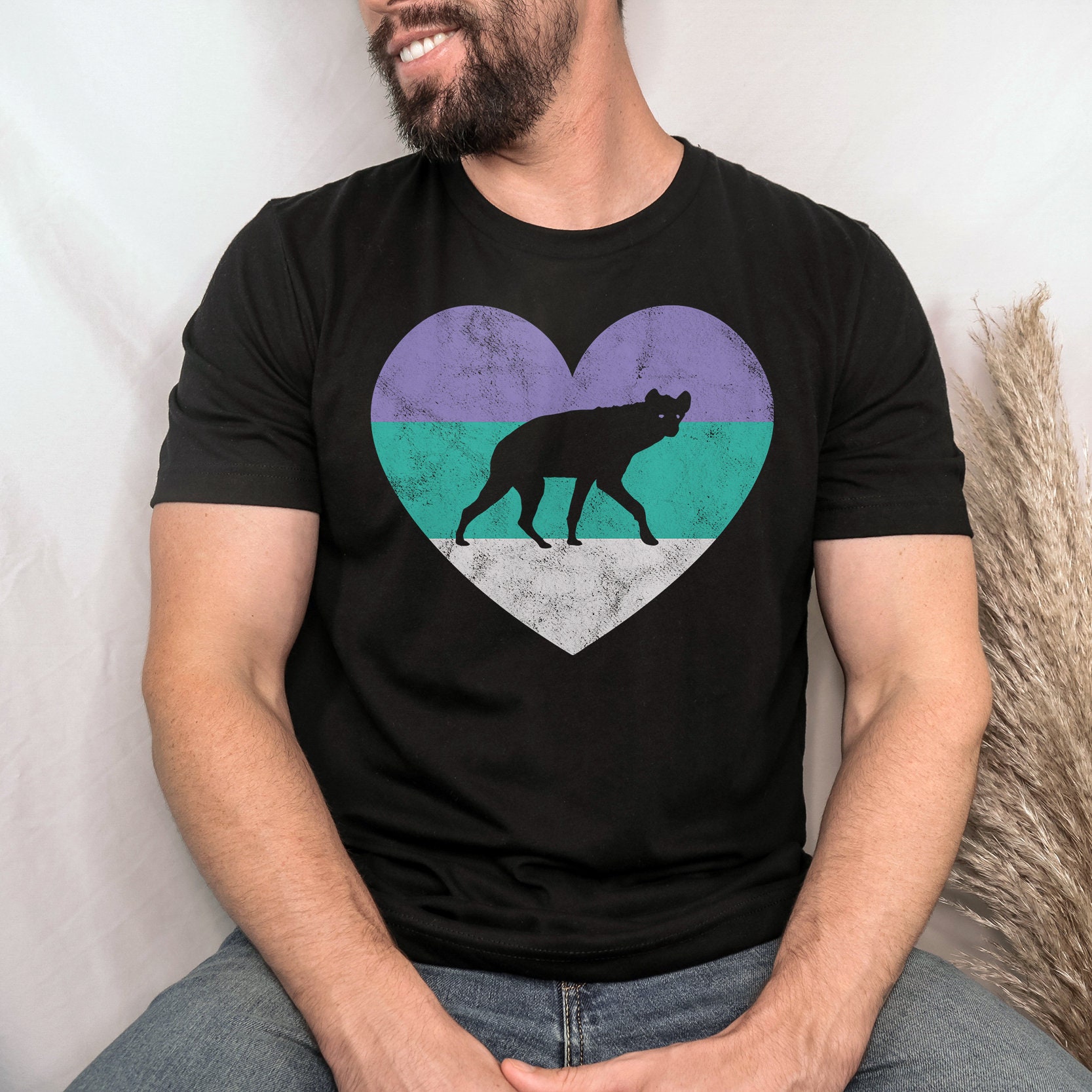 Hyena Shirt for Women and Girls, Cute Hyena T-shirt, Retro Vintage ...