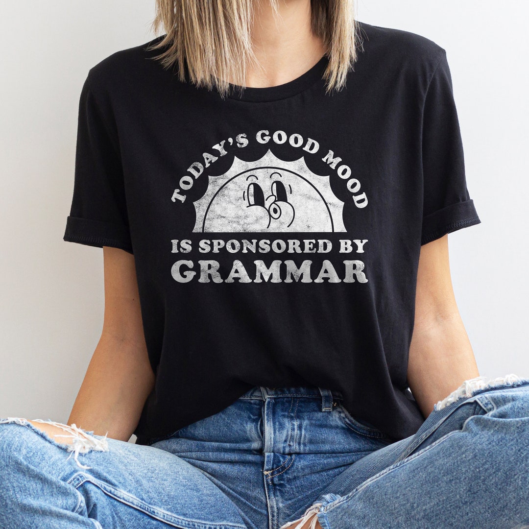 Grammar Shirt, Funny English Teacher Gift, Grammar T-shirt for Men or ...