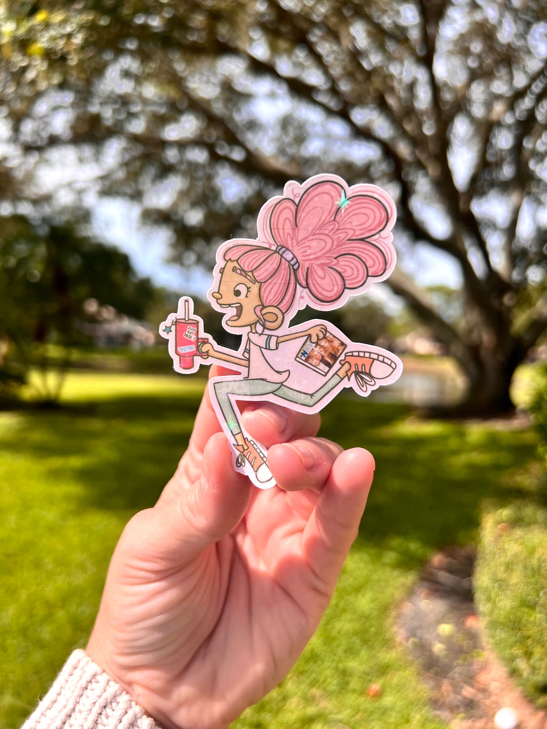 Doodle Crew Running Astrid Momma Sticker - Etsy